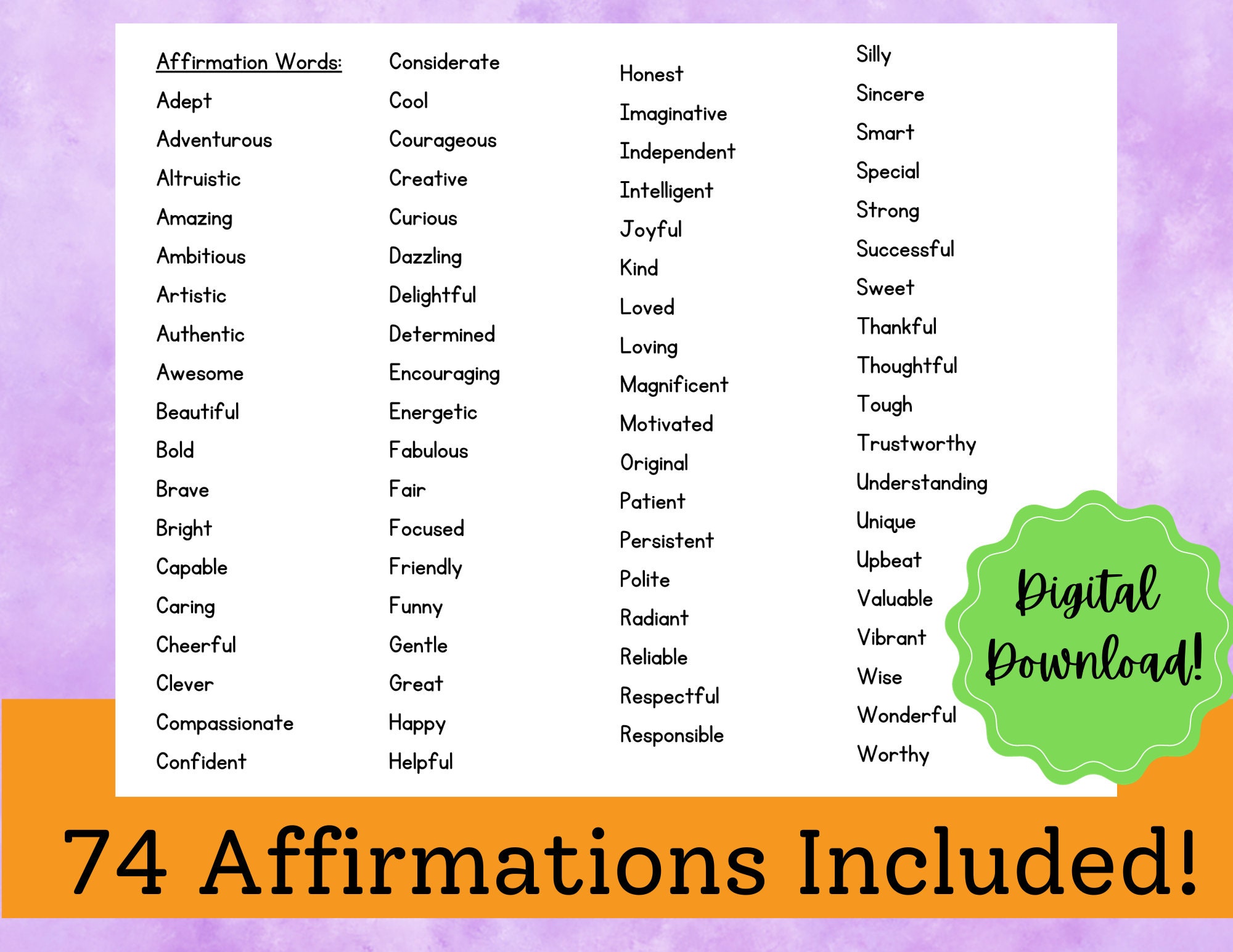 Halloween Affirmation Station, Printable Affirmations for Kids - Etsy