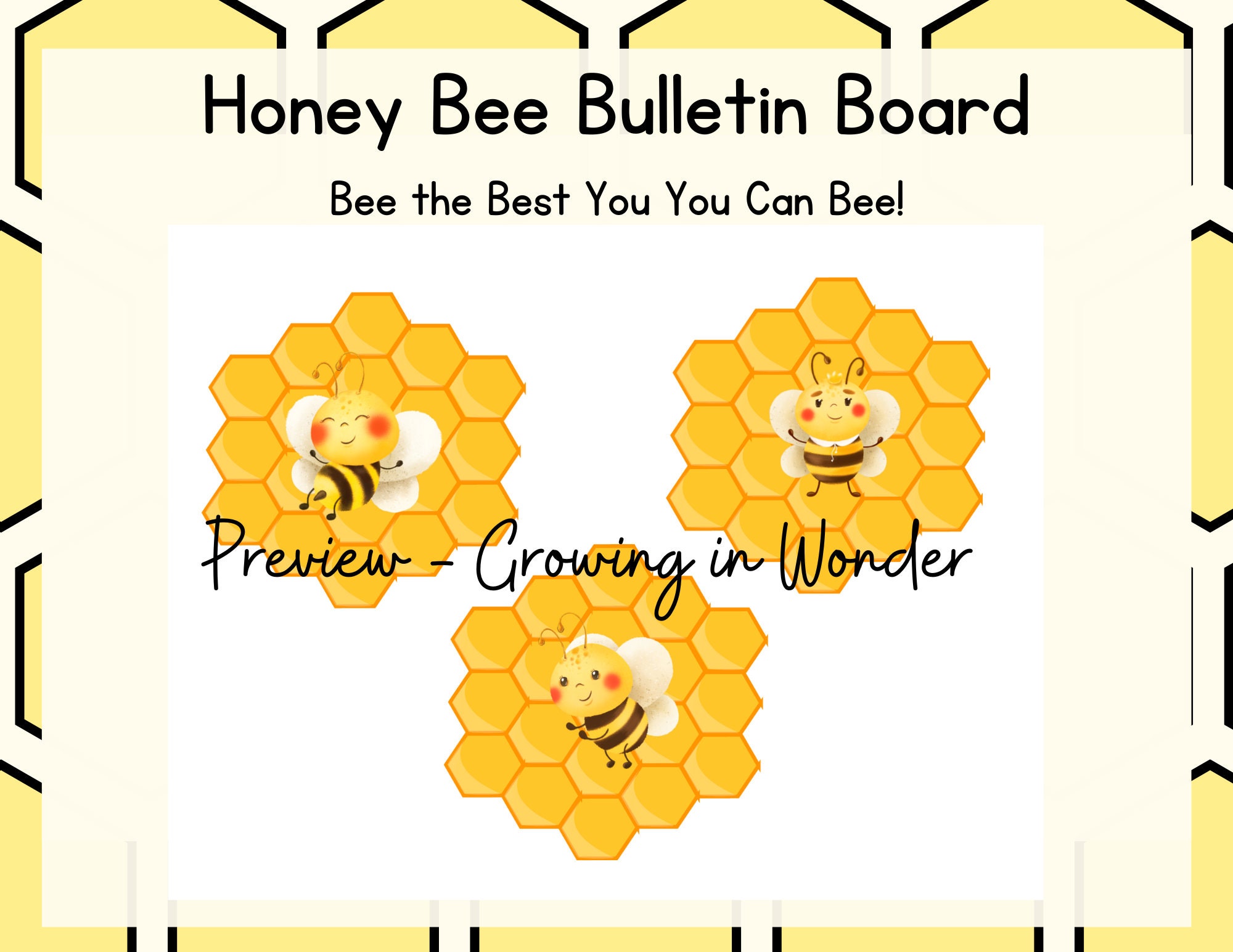Bee Bulletin Board, Spring Classroom Decor - Etsy