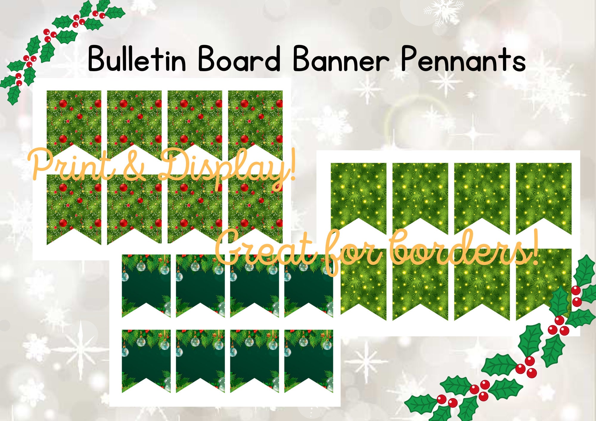 Christmas, Winter Bulletin Board: Joy to the World - Etsy