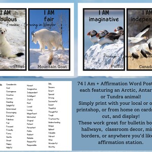 Positive Affirmation Printable Classroom Posters: Winter, Arctic ...