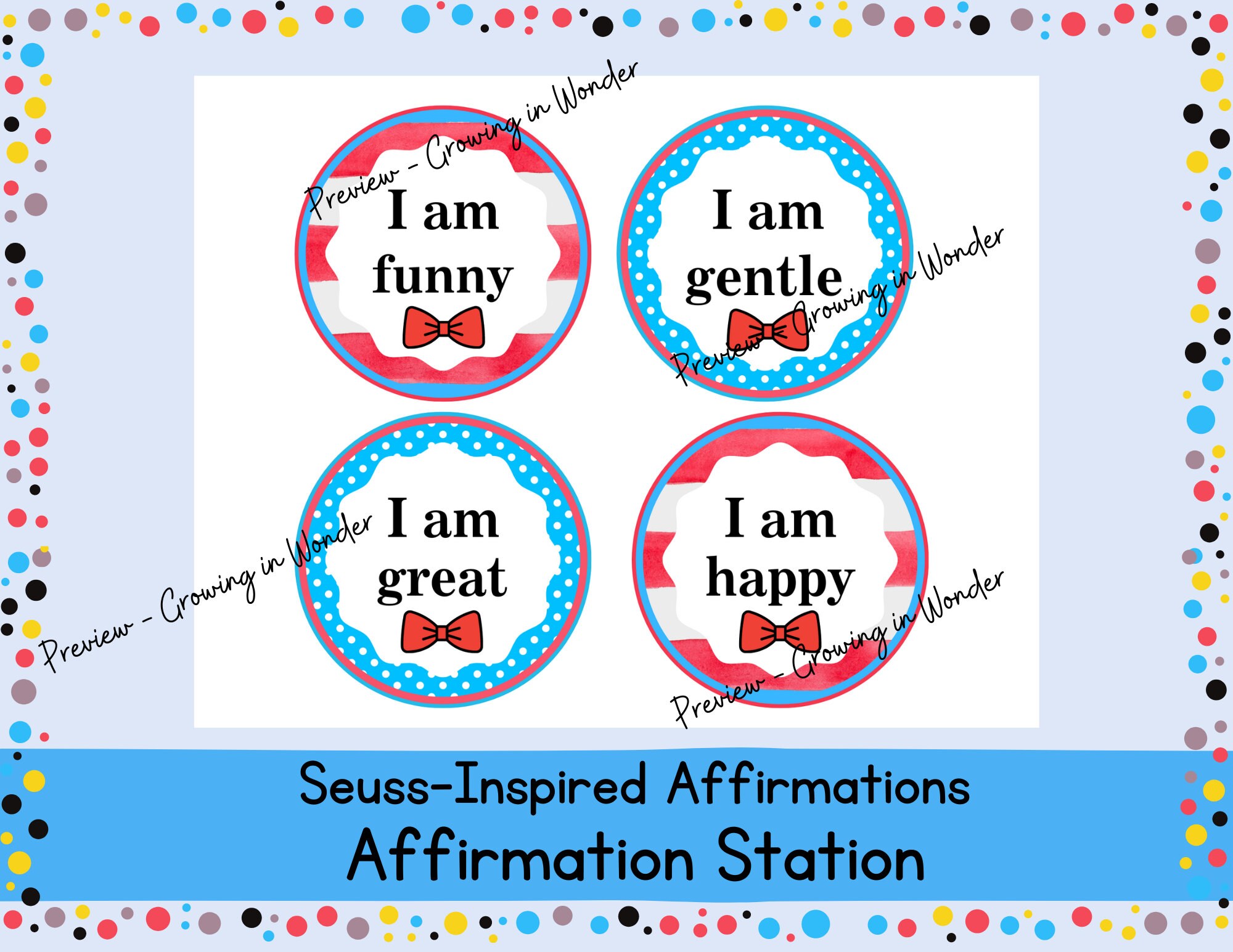 Affirmation Station, Positive Classroom Affirmations, Bulletin Board ...