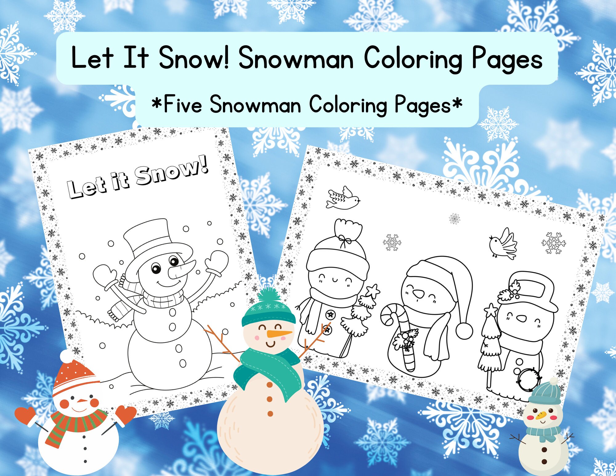 Winter Bulletin Board - Let It Snow! - Etsy