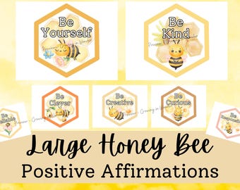 Large Honey Bee Classroom Decor, Positive Affirmations - Etsy