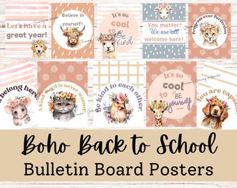 Back to School Boho Motivational, Growth Mindset Posters - Etsy