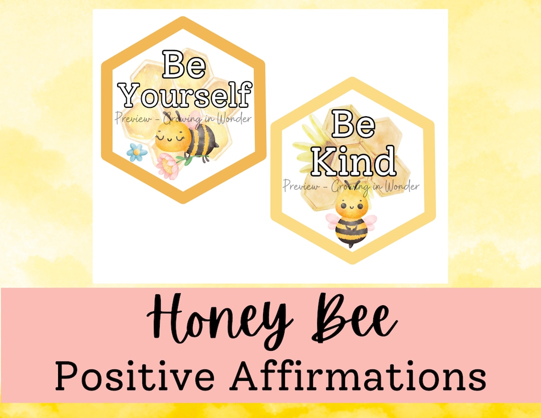 Honey Bee Classroom Decor, Positive Affirmations - Etsy