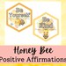Honey Bee Printable Alphabet Cards, Sign Language Alphabet Flashcards ...