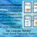 Sign Language Alphabet Ocean Animal Flashcards, Posters, Under the Sea ...