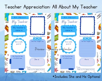 Teacher Appreciation Week Printable, Teacher Coloring Page, All About ...