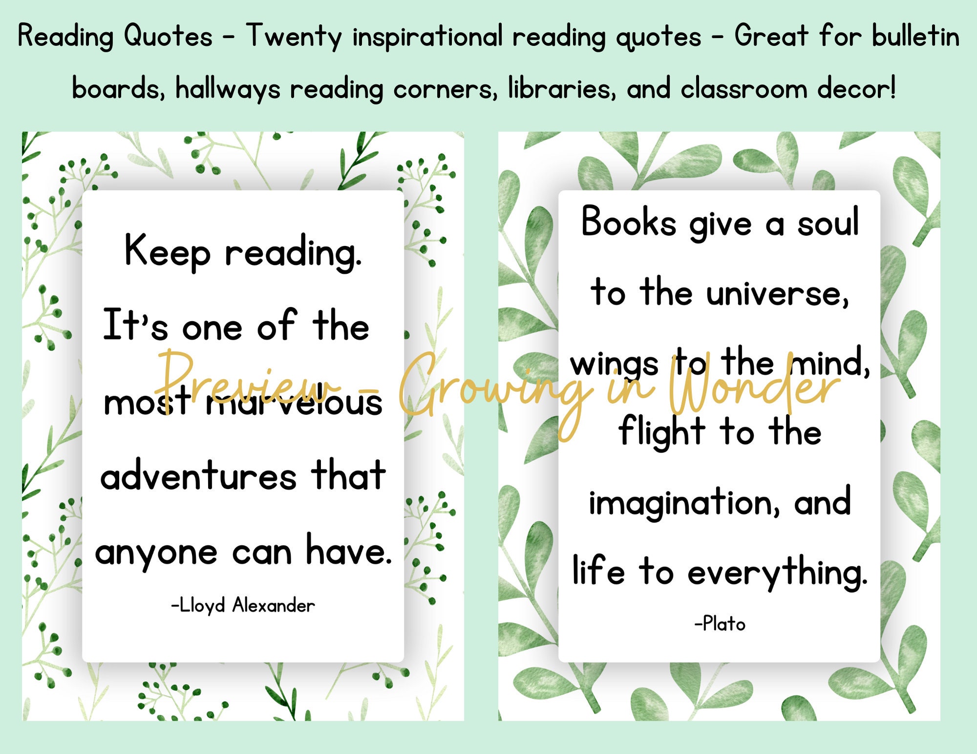 Classroom Decor, Reading Bulletin Board Posters, Reading Quotes, Story ...
