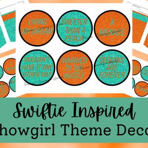 Swiftie Inspired Printable Banner, Showgirl Mirror Border Decor - Etsy