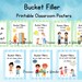 Bucket Filler Classroom Posters, Back to School - Etsy