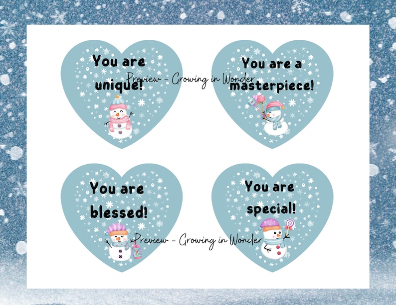 Winter Snowman Bible Affirmations, Christian Bulletin Board Kit - Etsy