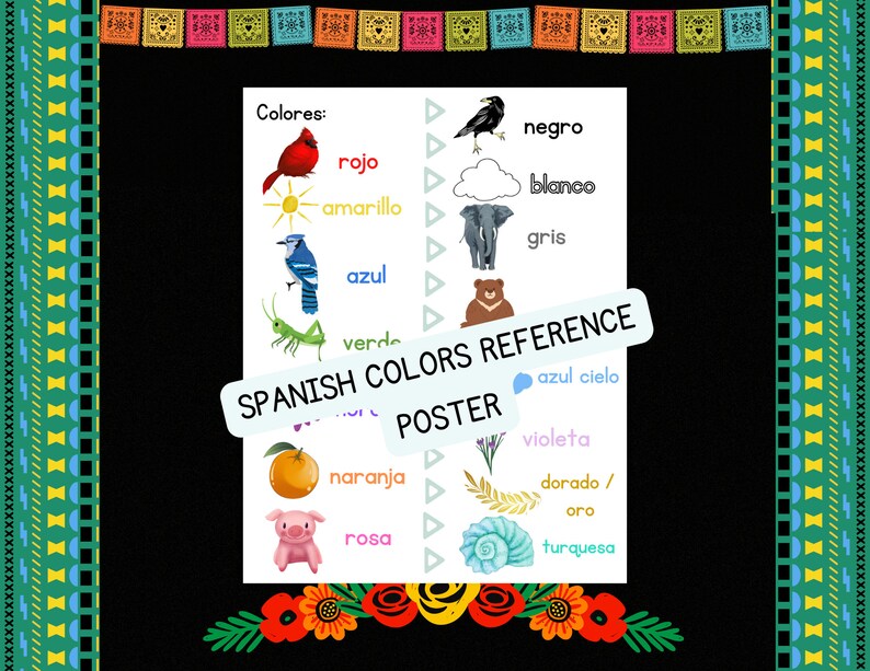 Spanish Bingo colors - Etsy