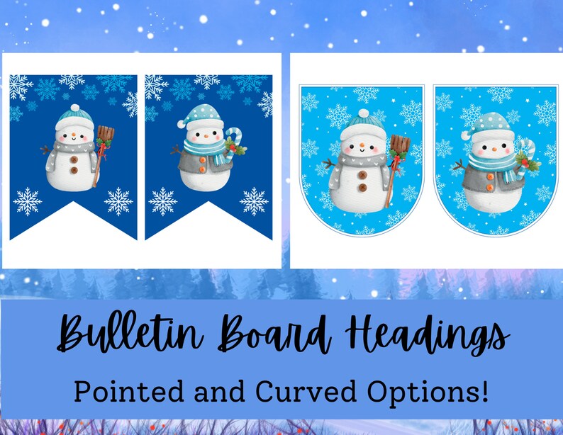 Winter Bulletin Board Kit, Christmas Classroom Decor, Kindness is Snow ...