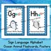 Sign Language Alphabet Ocean Animal Flashcards, Posters, Under the Sea ...