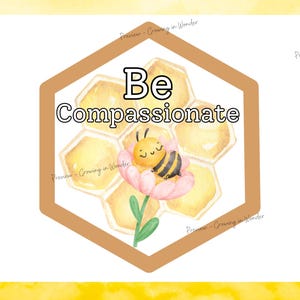 Large Honey Bee Classroom Decor, Positive Affirmations - Etsy