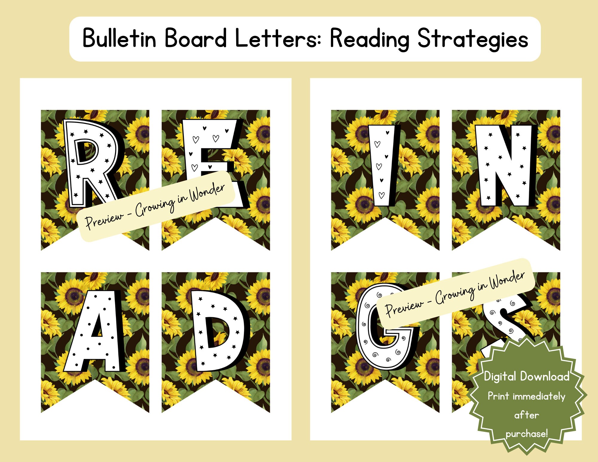 Reading Strategies Posters, Classroom Reading Bulletin Board - Etsy