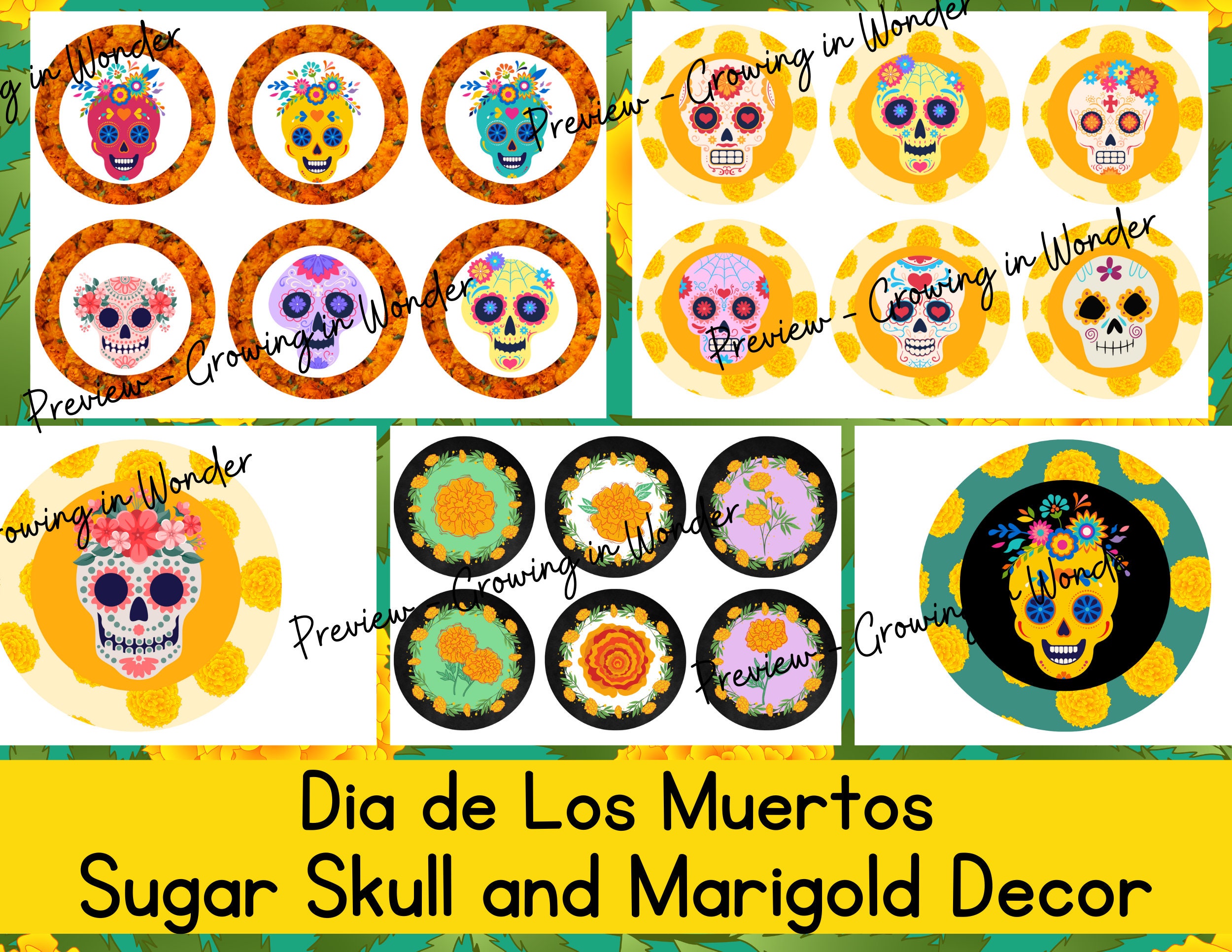 Dia De Los Muertos Decor, Day of the Dead Bulletin Board Kit - Etsy