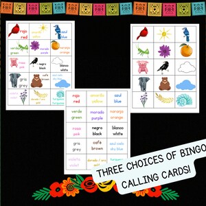 Spanish Bingo (colors) - Etsy