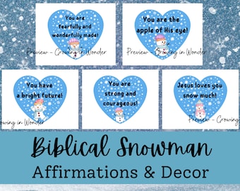 Winter Christian Bulletin Board Kit | Penguin Bible Verse Decor ...