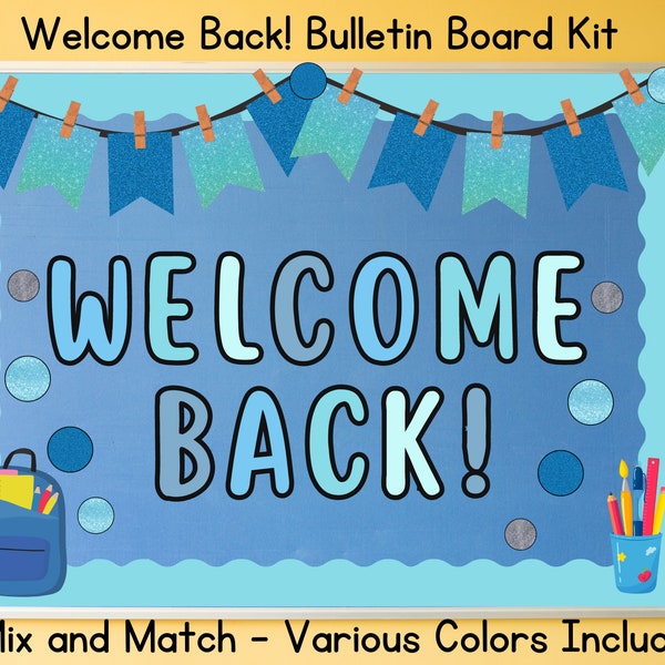 Welcome Back to School Bulletin Board - Etsy