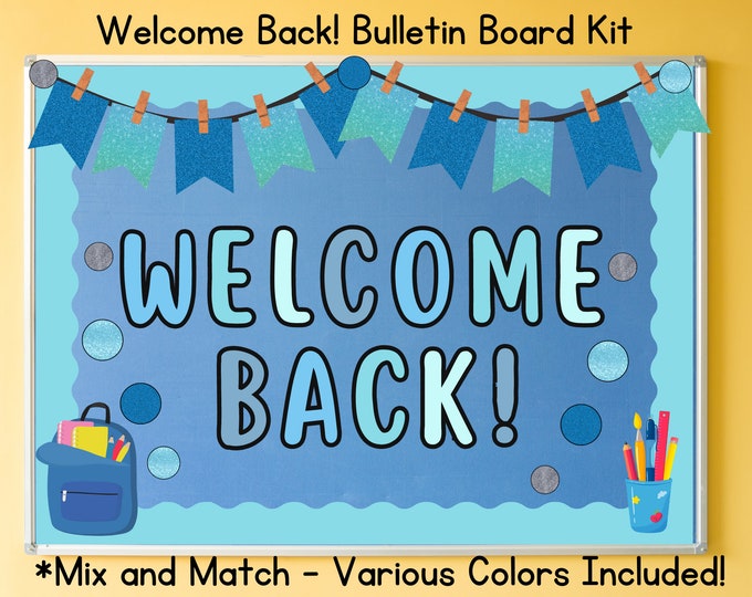 Back to School Bulletin Board Kit, 1st Grade Adventure Printable ...