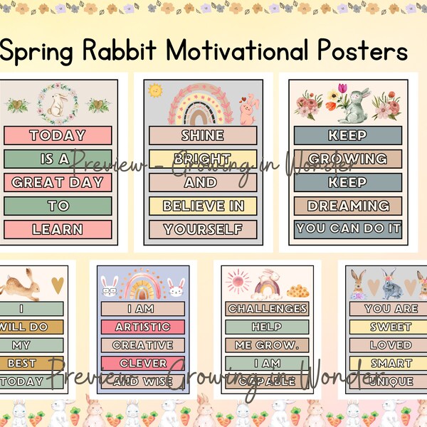 Spring Posters Classroom - Etsy