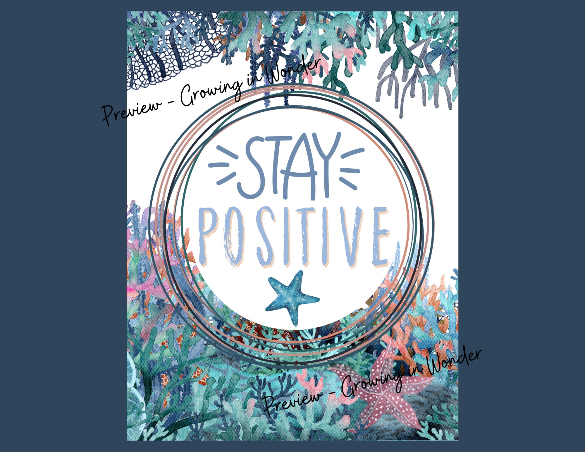 Under the Sea Growth Mindset Printable Posters - Etsy