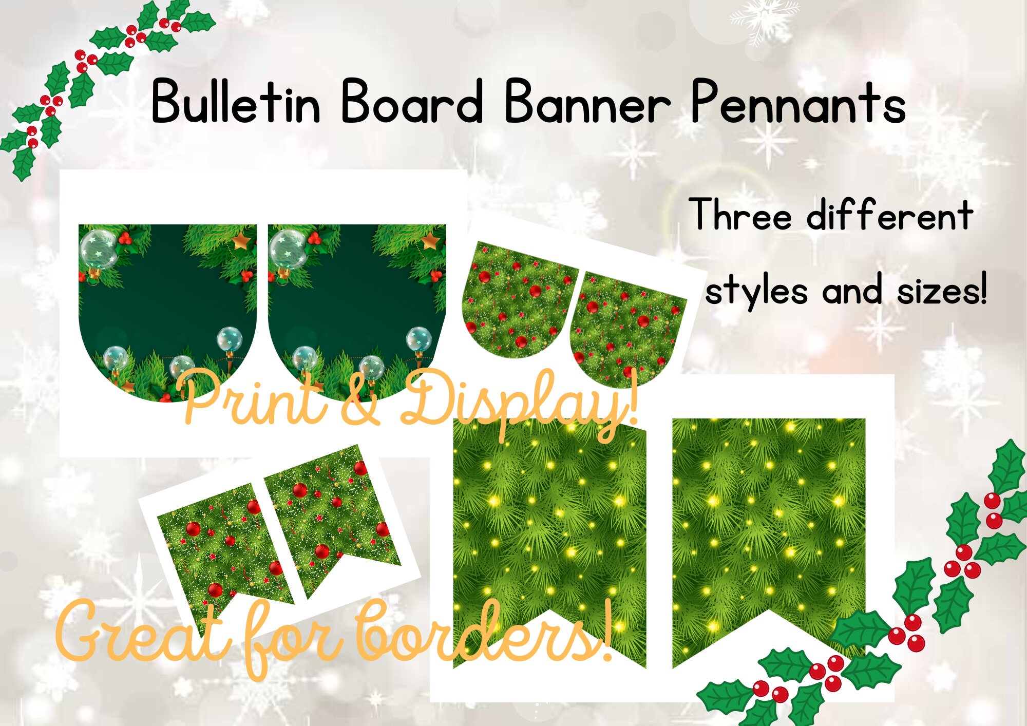 Christmas, Winter Bulletin Board: Joy to the World - Etsy