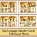 Fall Gnome Alphabet Sign Language Cards, Printable ASL Posters - Etsy