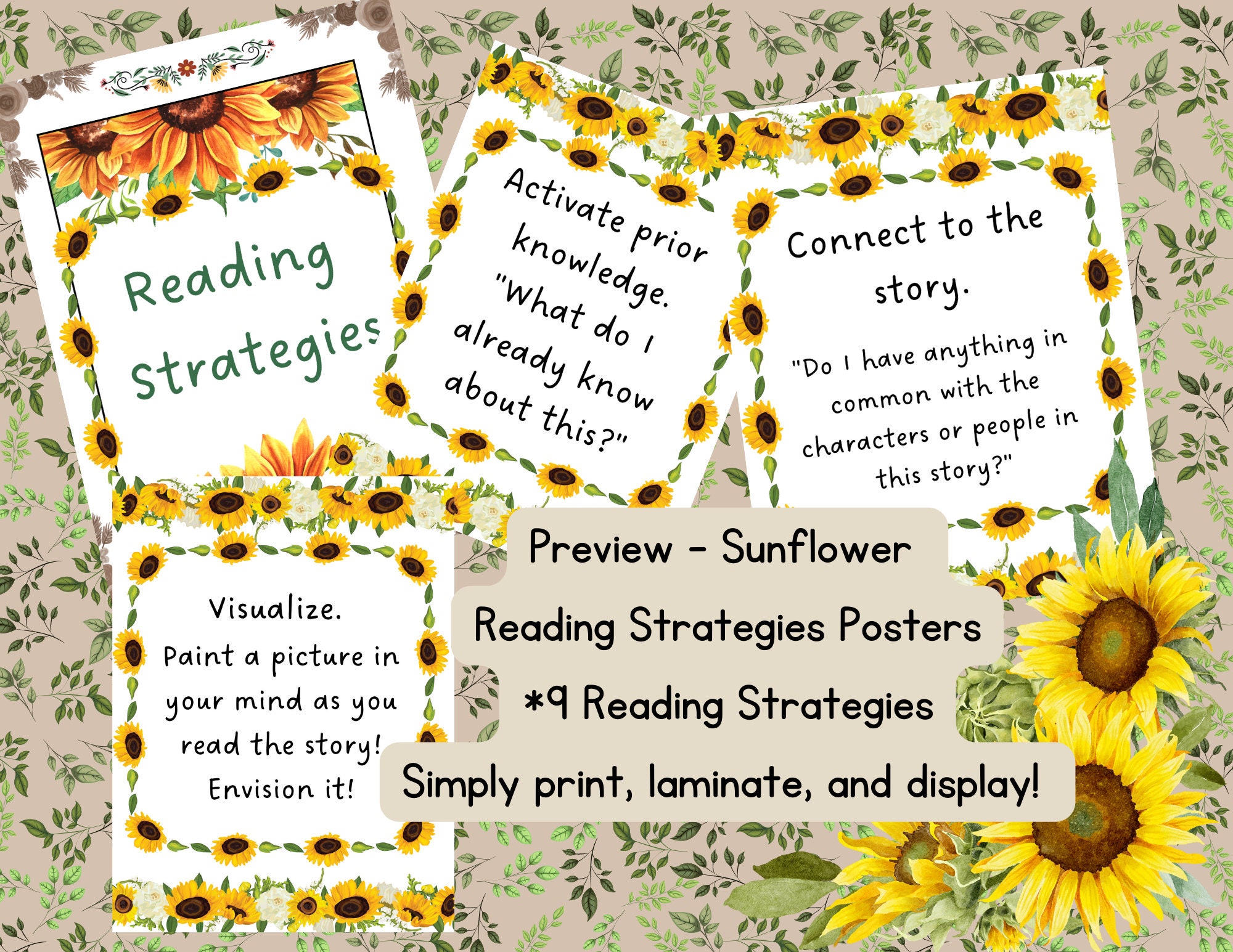 Reading Strategies (bulletin Board, Reading Posters, Activities ...