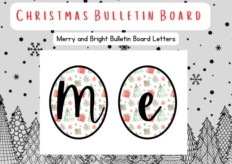 Christmas, Winter Bulletin Board, Door Decor - Etsy