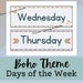 Days of the Week boho Theme - Etsy