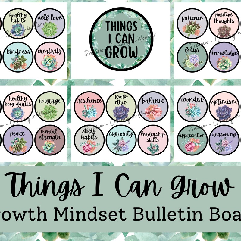 Spring Mental Health Bulletin Board - Etsy