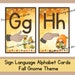 Fall Gnome Alphabet Sign Language Cards, Printable ASL Posters - Etsy
