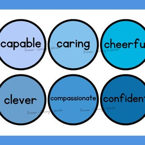 Shades of Blue Affirmation Station - Etsy