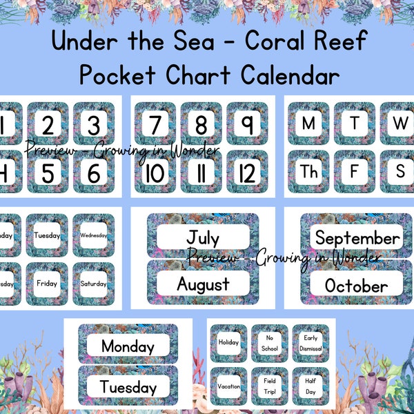 Under the Sea Birthday Chart - Etsy