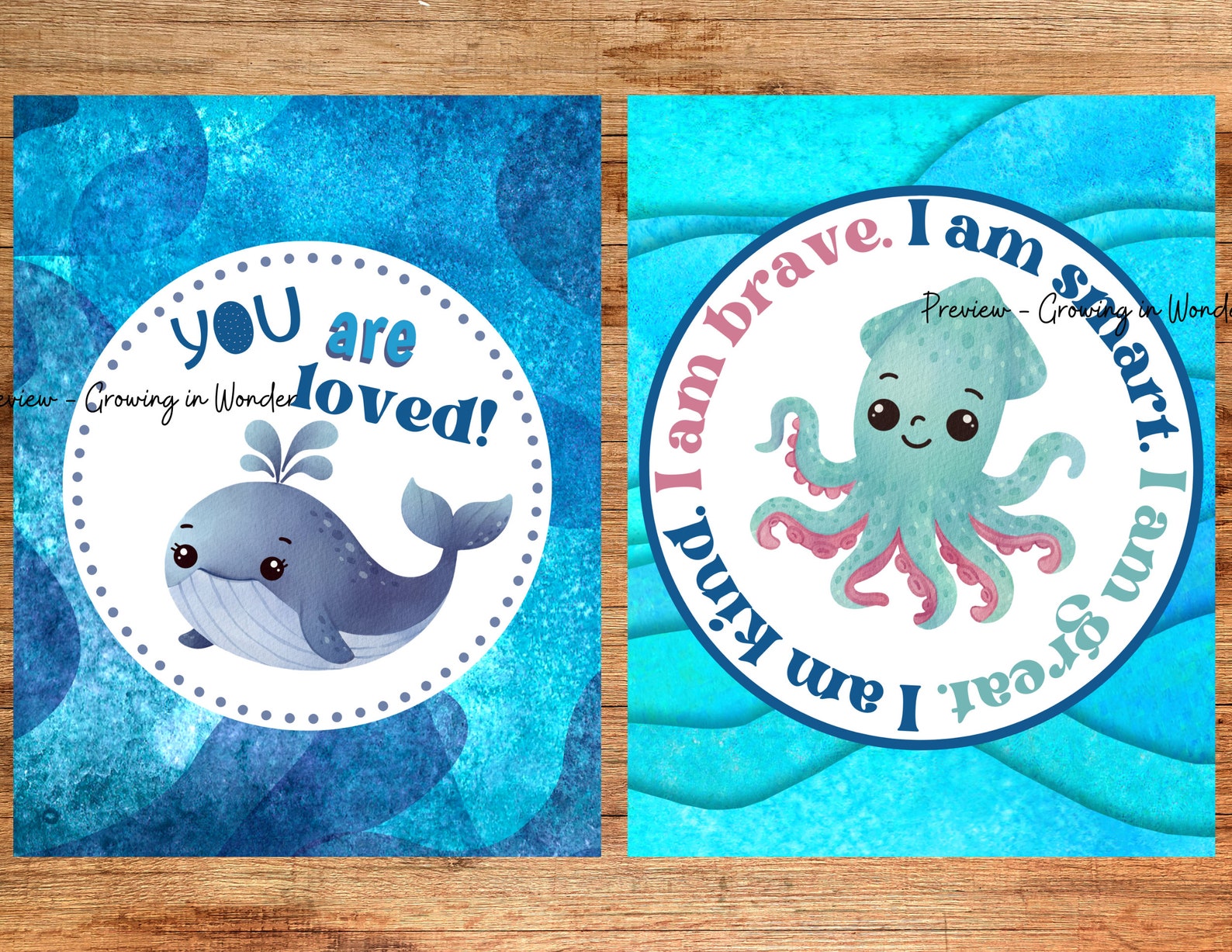 Under the Sea Growth Mindset Printable Posters, Ocean Theme Classroom ...