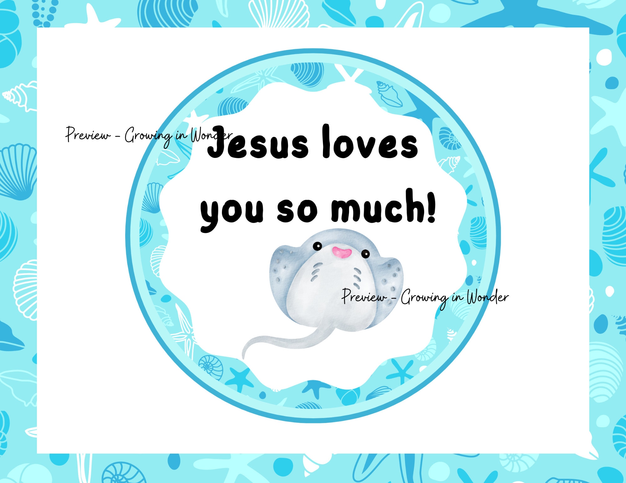 Under the Sea, Ocean Theme Bible School Affirmations - Etsy