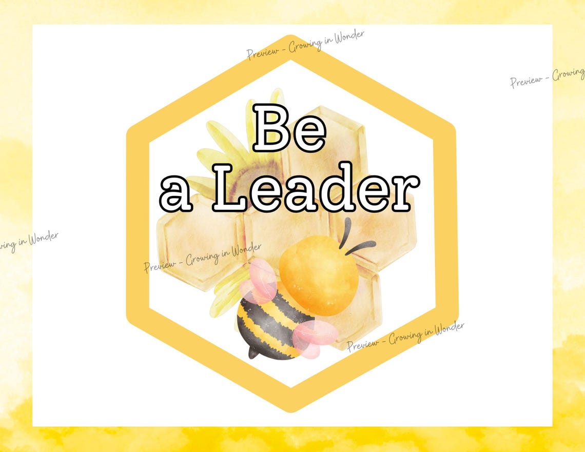 Large Honey Bee Classroom Decor, Positive Affirmations - Etsy