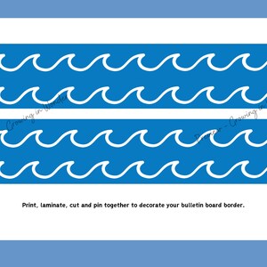 Ocean Theme Bulletin Board Borders, Under the Sea Classroom Decor, Back ...