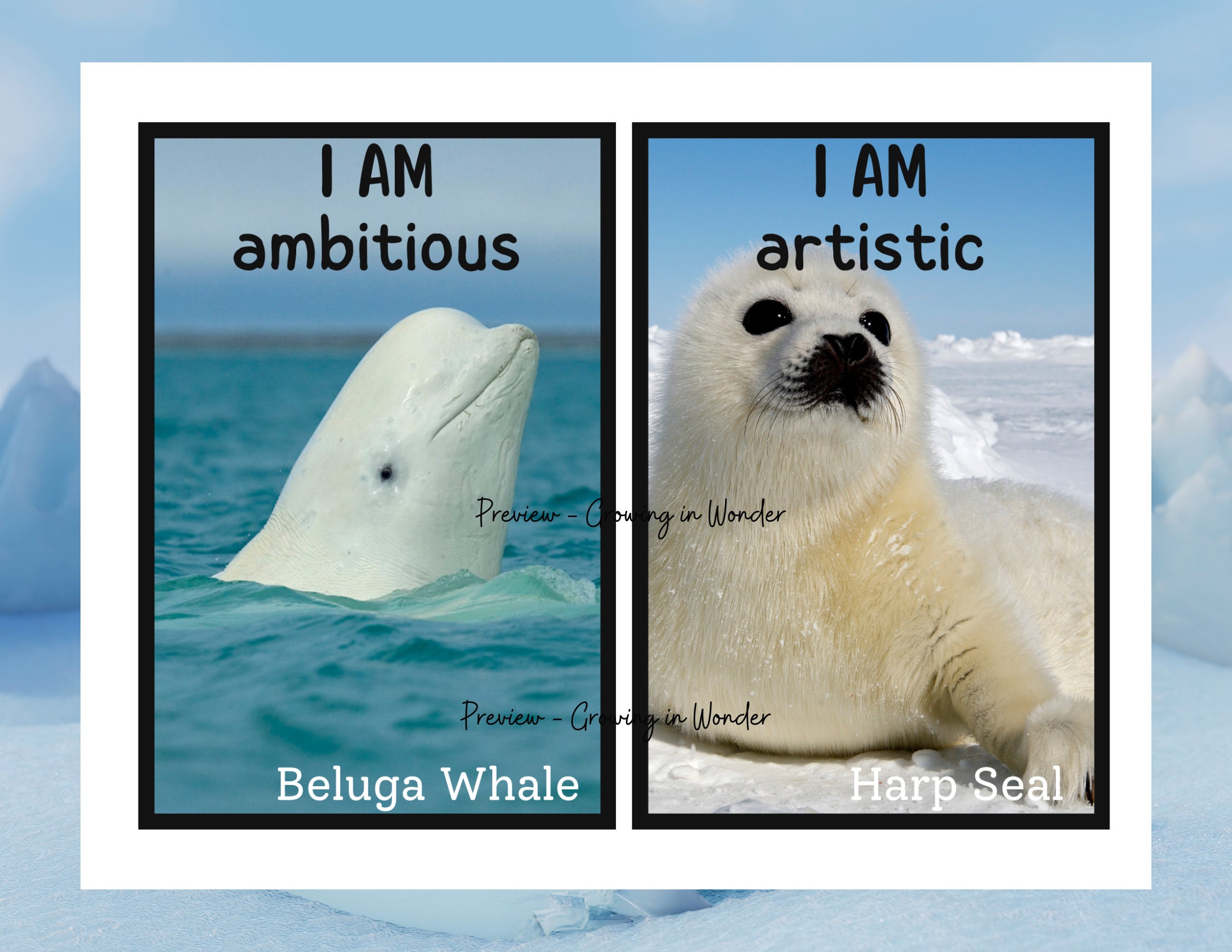 Positive Affirmation Printable Classroom Posters: Winter, Arctic ...