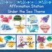 Under the Sea Growth Mindset Printable Posters, Ocean Theme Classroom ...