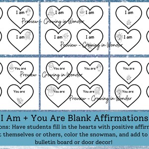 Winter Snowman Bible Affirmations, Christian Bulletin Board Kit - Etsy