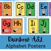 Alphabet Sign Language Printable Posters, Rainbow Colors, Back to ...