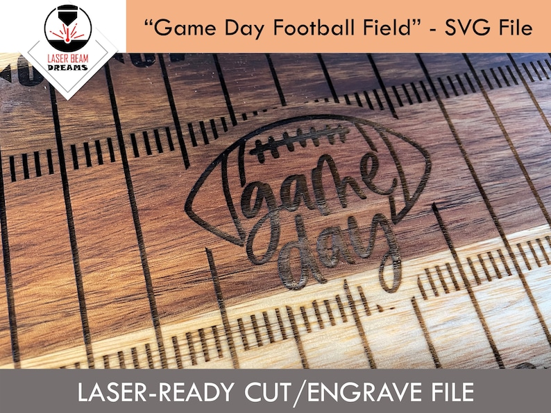 Game Day Football Field (two SVG Digital Downloads). Perfect for a ...