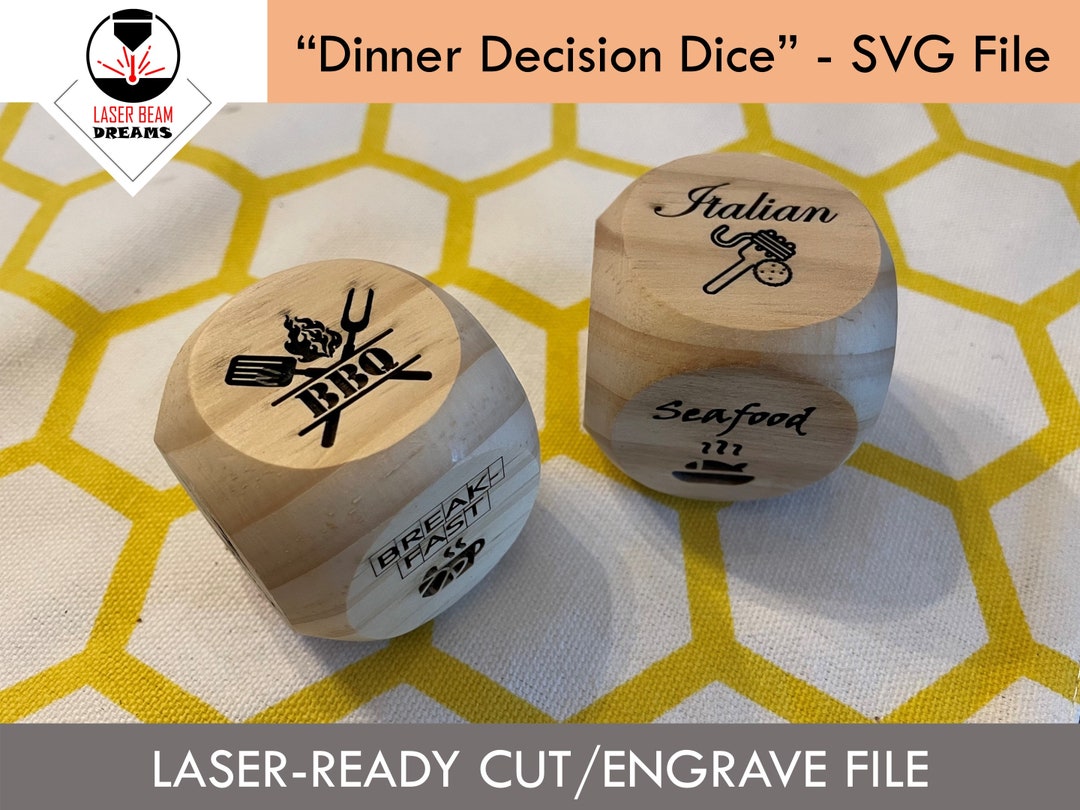 Dinner Decision Dice (SVG Digital Download) to Help You Quickly Decide ...