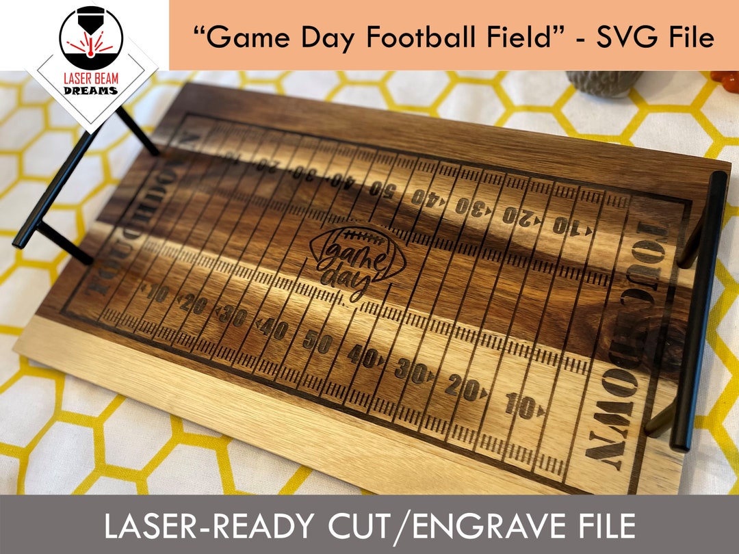 Game Day Football Field (SVG Digital Download). Perfect for a Serving ...