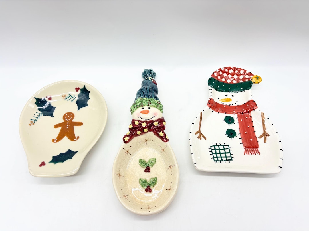 Vintage Holiday Spoon Rests - Etsy