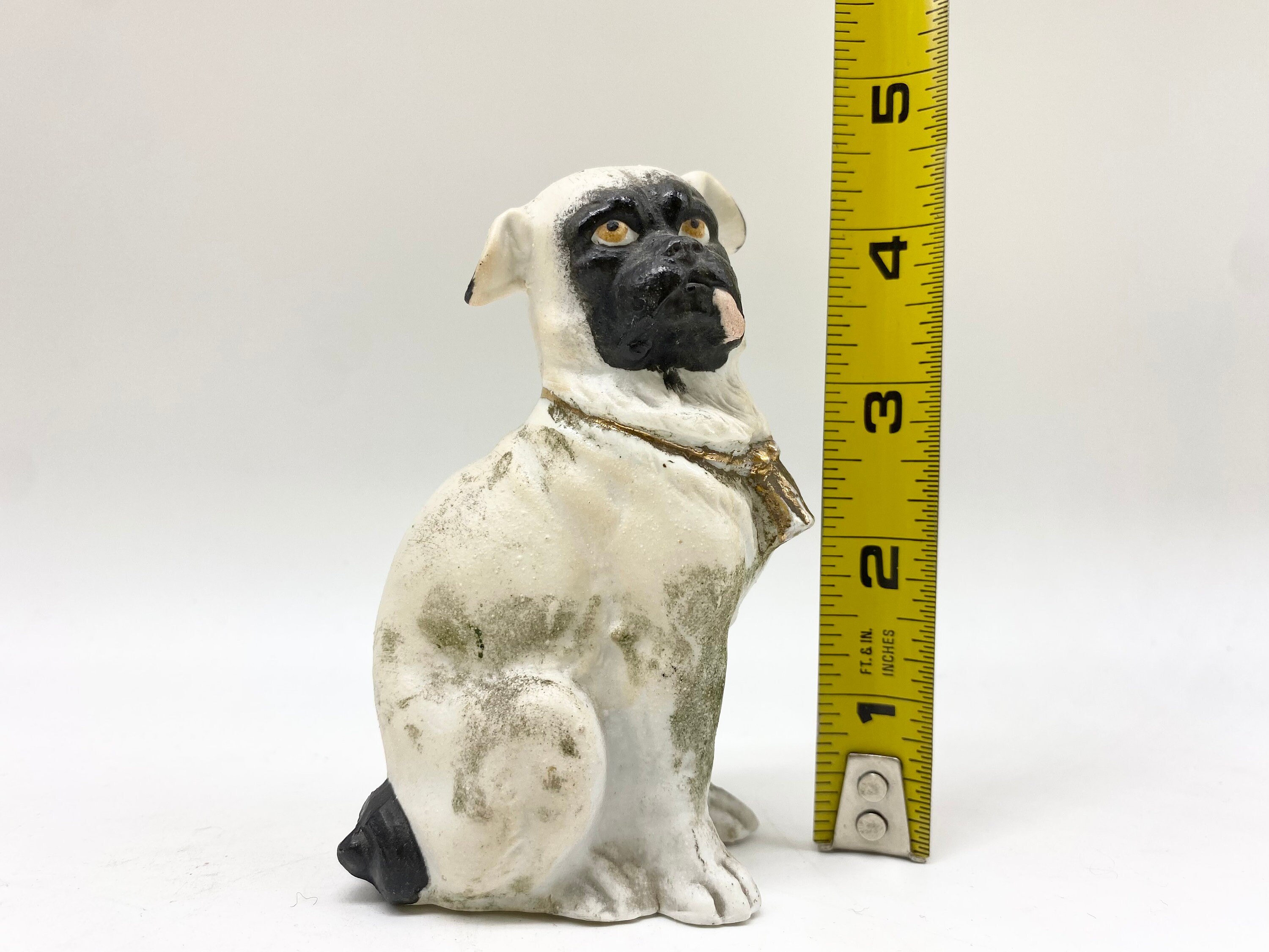 Antique Pug Dog Porcelain Figurine Statue - Etsy
